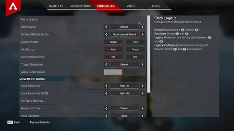 Chaoticmuchs Updated Apex Legends Settings In 2023 Video Settings Controller Settings Gears