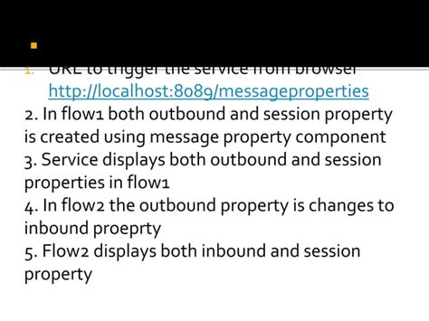 Message Properties Component In Mule Ppt