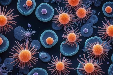 Bacterium Cells Viewed Under A Microscope Generative Ai Premium Ai Generated Image