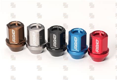 Rays L32 Dura Nuts Straight Lock And Nut Set 5h M12 X 1 25 Bronze Rhdjapan