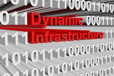 infrastructure as a code concept cloud with a code example and big letters stock illustration