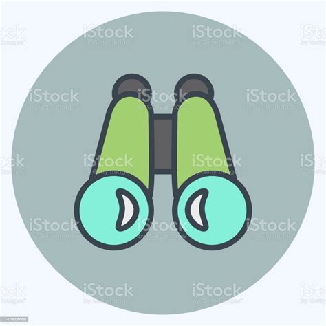 아이콘 비전 시작 기호에 적합합니다 컬러 메이트 스타일 편집 가능한 간단한 디자인 디자인 템플릿 벡터 간단한 그림 가상현실에