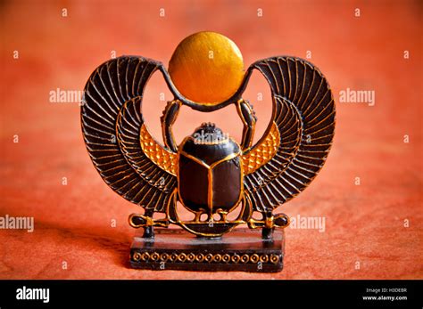 Egyptian Scarab Beetle With Wings