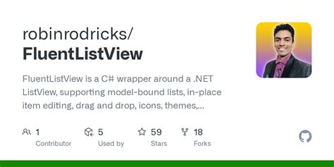 Github Robinrodricks Fluentlistview Fluentlistview Is A C Wrapper