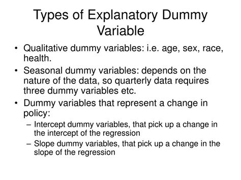 Ppt Dummy Variables Powerpoint Presentation Free Download Id279643