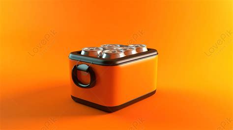 생생한 오렌지 배경에 대한 단색 쿨러의 3d 렌더링 냉장고 배경 오렌 배경 3d 만화 배경 이미지 Hd 냉장고 오렌 3d 만화 배경 사진 무료 다운로드 Lovepik