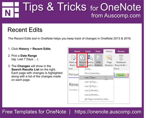 Onenote Tips And Tricks