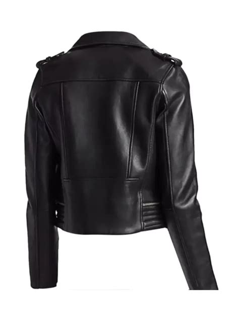 Elisabeth Moss Black Leather Jacket Shop Now