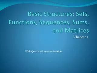PPT Basic Structure Sets Functions Sequences And Sums PowerPoint Presentation ID 3953460