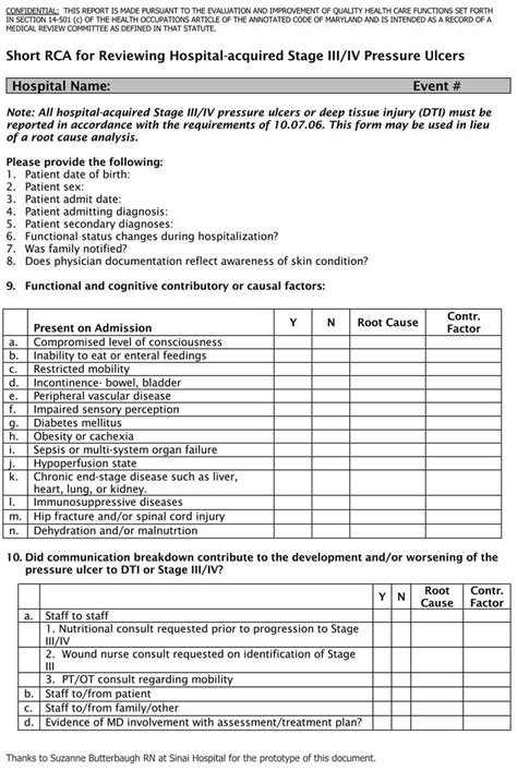 Rca Report Template