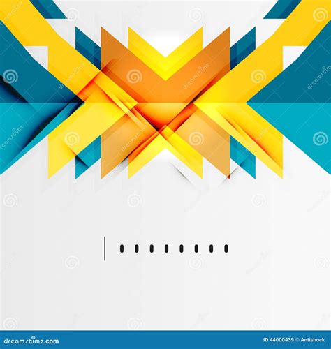 Futuristic Geometric Shapes Minimal Design Stock Vector Image 44000439