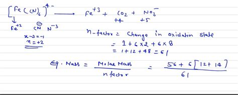 3 What Is The Equivalent Weight Of The Reactant In The Following