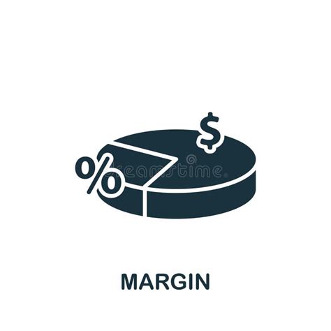 Margin Icon Monochrome Simple Stock Market Icon For Templates Web Design And Infographics