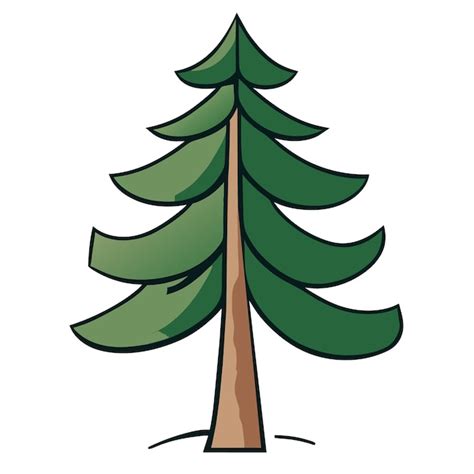 Premium Vector Crisp And Clear Vector Isolation Of An Isolated Pine Tree