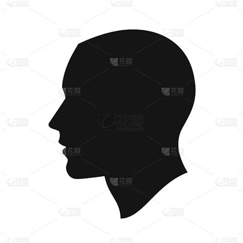 人体头部矢量轮廓
