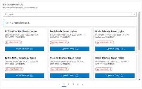 Calcite Design Systemを使用した最近発生した地震のフィルタリング Esri Community