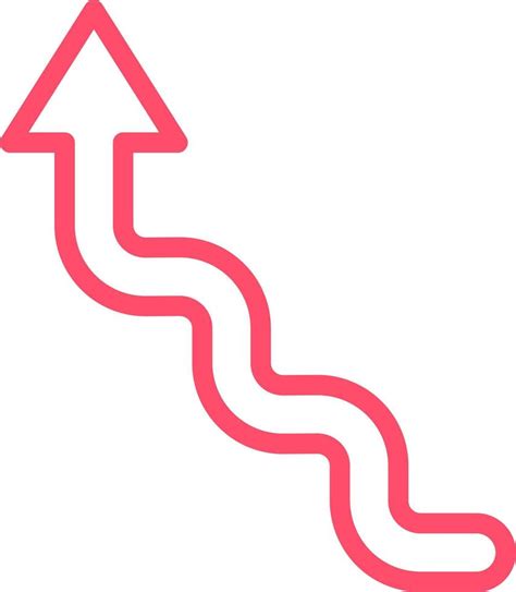 Red Zig Zag Arrow Clip Art