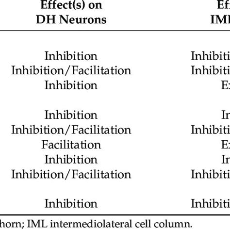 Overview Of Monosynaptic Pathways Descending To The Spinal Cord That Download Scientific