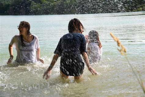 Lake Adventures 2 Girls In Wet Clothes
