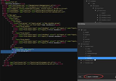 Data Bindings Errors When Selecting Form Fields Bugs Wappler Community