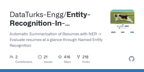 Github Dataturks Engg Entity Recognition In Resumes Spacy Automatic Summarization Of Resumes