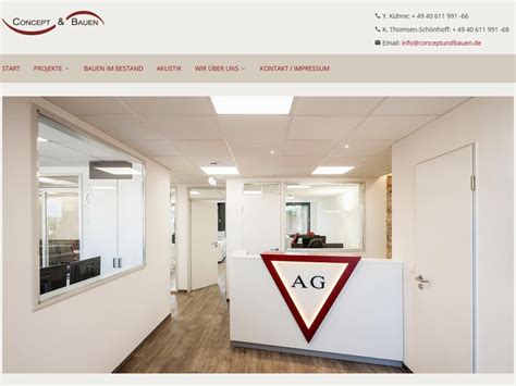 concept und bauen webseite für hamburger architekturbüro