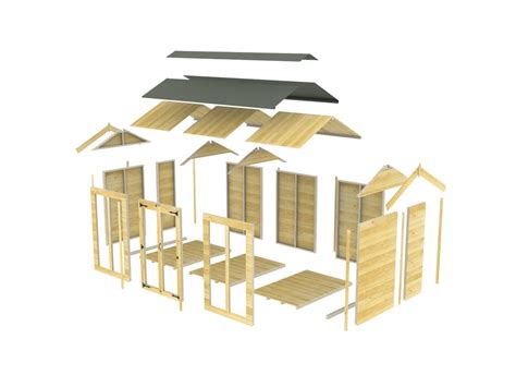 4ft X 10ft Apex Summer House Full Height Window National Sheds