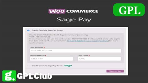 Woocommerce Sagepay Form Sagepay Direct 573
