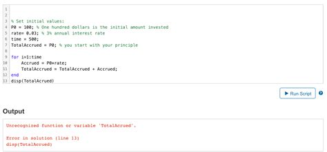 Solved Fix The Program In Matlab So That Program Runs Chegg Com