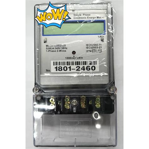 60a Single Phase Electricity Kwh Meter Digital Shopee Malaysia