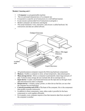 Microprocessors AND Microcontrollers LECTURE NOTES ON Microprocessor