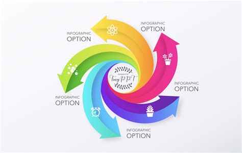 Diverged Arrows Process Cycle Diagram