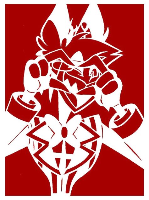 Alastor The Radio Demon Stencil 8 By Longquang On Deviantart