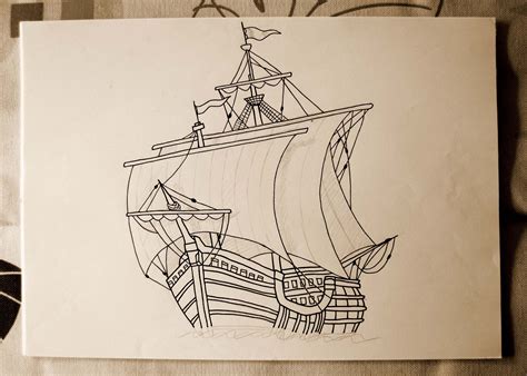 Caravel Drawing