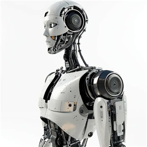 Premium Photo Robot On White Background Humanoid Robot