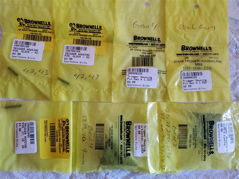 Glock Trigger Housings Once Fired Brass Smith Werder