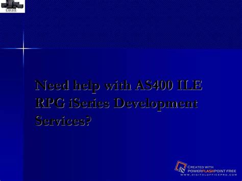 Ppt As400 Ile Rpg Iseries Development Services Powerpoint Presentation Id34764