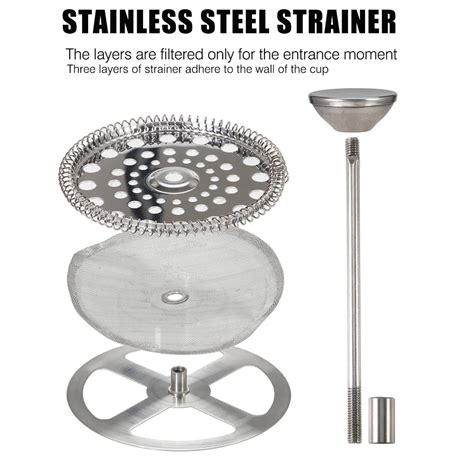 Lixada Titanium French Press Coffee Maker - 750ml | Backwoods Outdoor Gear