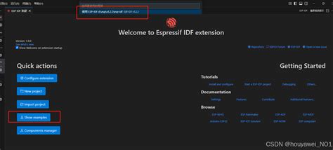 Esp Idf学习记录（2）esp Idf 扩展的简单使用esp Idf 串口打印 Csdn博客