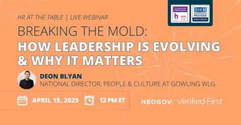 Dont Miss Our Partner Verified Firsts Latest Hr At The Table Webinar… Neogov