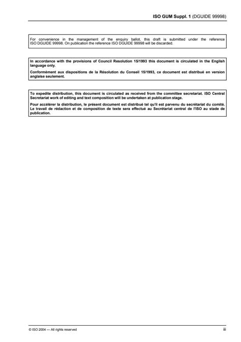 ISO DGuide Guide To The Expression Of Uncertainty In Measurement GUM Supplement