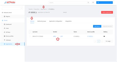 Send A Downlink Command From Easy LoRaWAN Cloud To A Node IoTThinks