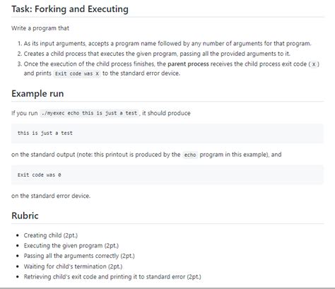 Task Forking And Executing Write A Program That 1