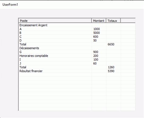 ListView Mise En Forme Comme Feuil Excel Source
