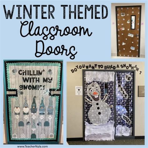 Cool Winter Classroom Doors Nylas Crafty Teaching