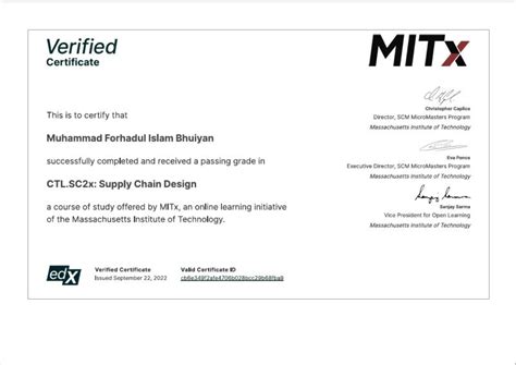 Muhammad Forhadul Islam Bhuiyan On Linkedin Supplychain Learning Mitx Edx Unilever 40