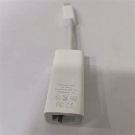 Thunderbolt To Gigabit Ethernet Adapter Lan Capable White Rs Id