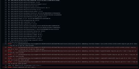 Embedding Interface Element Requires Go118 Or Later Lang Was Set To