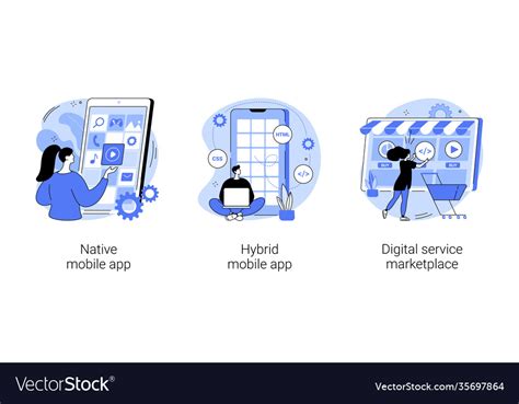 Software Application Abstract Concept Royalty Free Vector