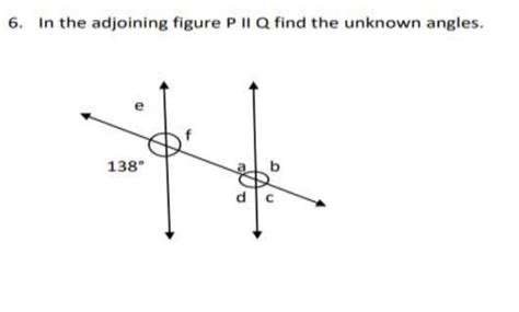 In The Adjoining Figure P II Q Find The Unknown Angles Brainly In